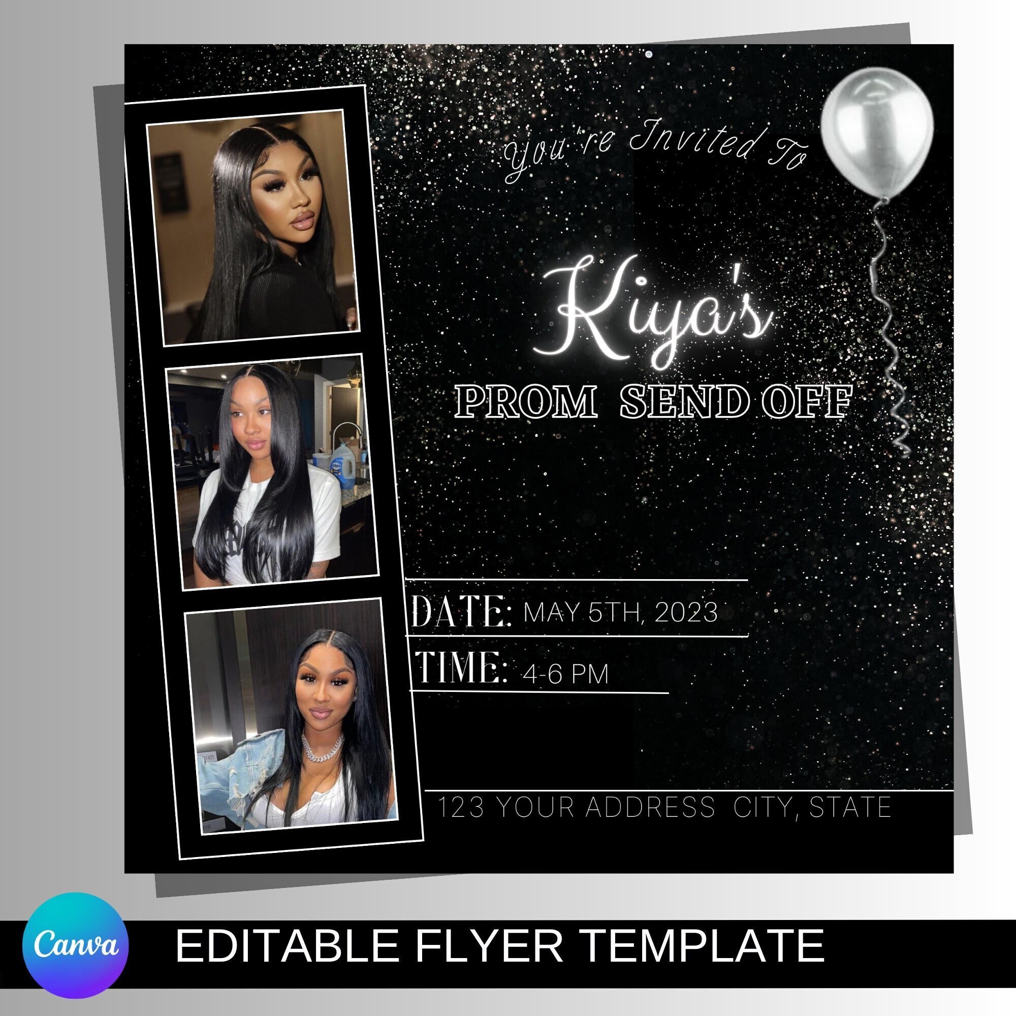 Prom Flyer, Social Media Flyer, Prom Send Off, Prom, Flyer, Template - Etsy