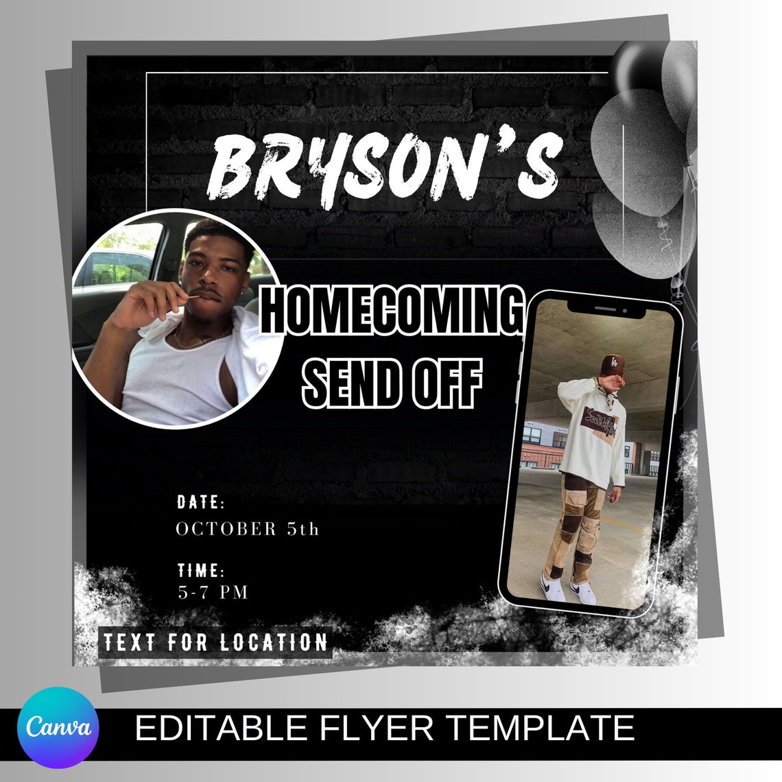 Homecoming Flyer, Social Media Flyer, Homecoming Send Off, Flyer ...