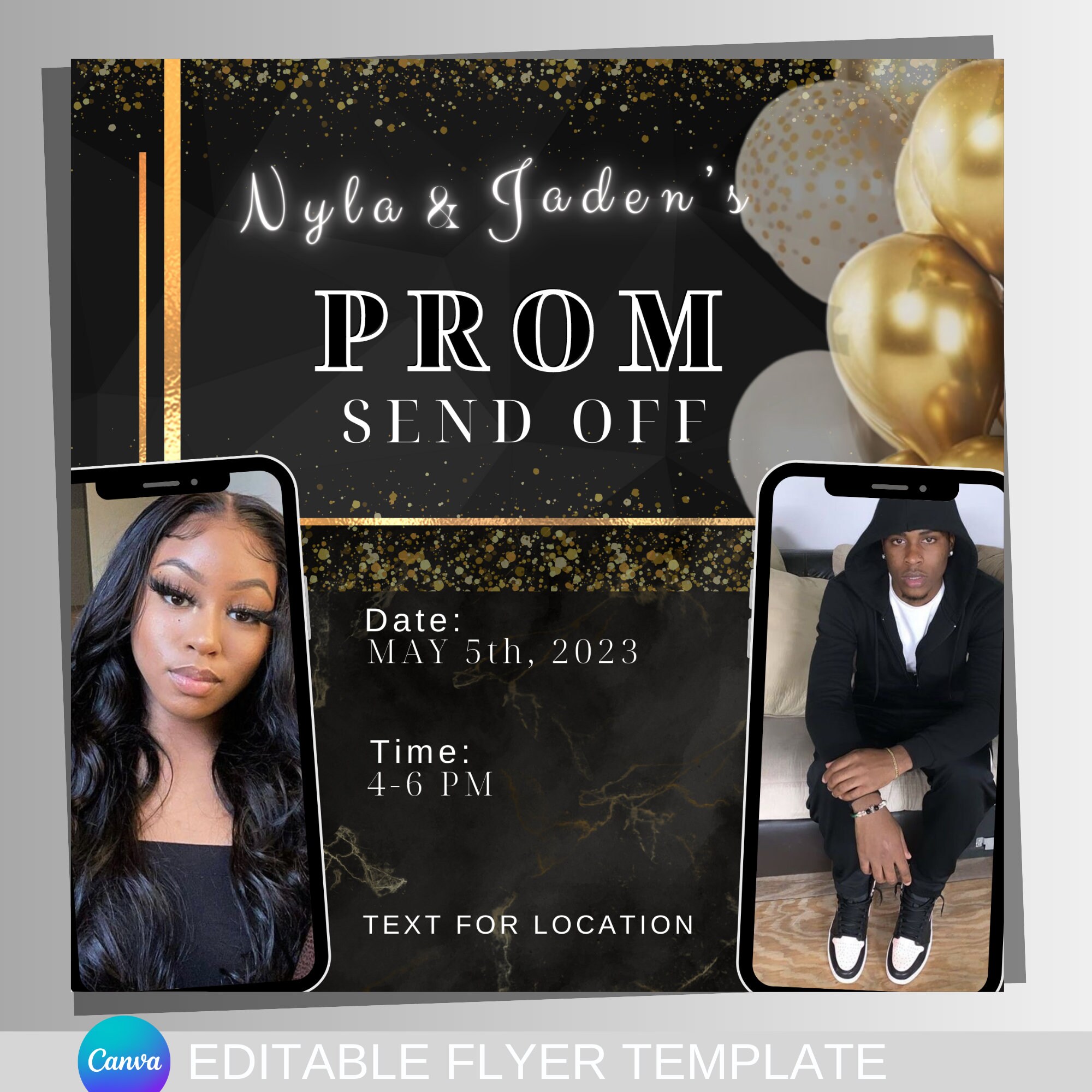 Prom Flyer, Social Media Flyer, Prom Send Off, Prom, Flyer, Template - Etsy