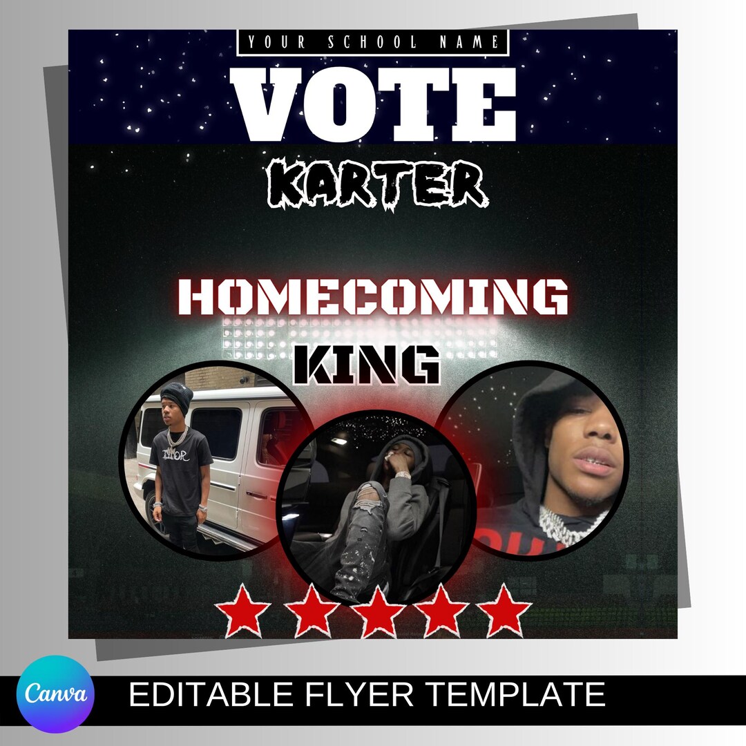 Homecoming Flyer, Social Media Flyer, Homecoming King, Flyer, Template ...