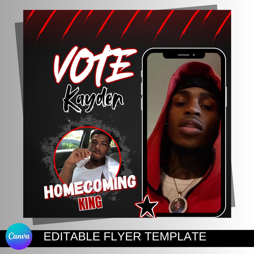 Homecoming Flyer, Social Media Flyer, Homecoming King, Flyer, Template ...
