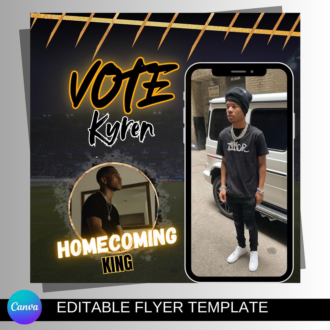 Homecoming Flyer, Prom Flyer, Social Media Flyer, Homecoming King, Prom ...