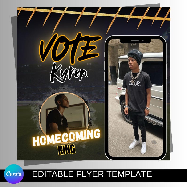 Homecoming Flyer, Prom Flyer, Social Media Flyer, Homecoming King, Prom ...