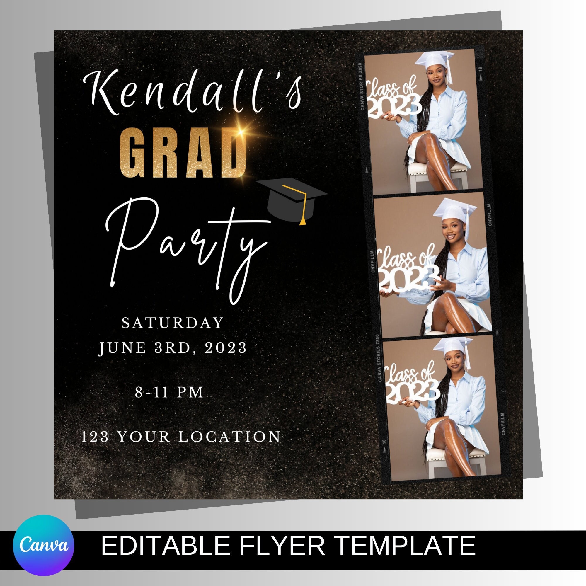 Graduation Party Flyer Template