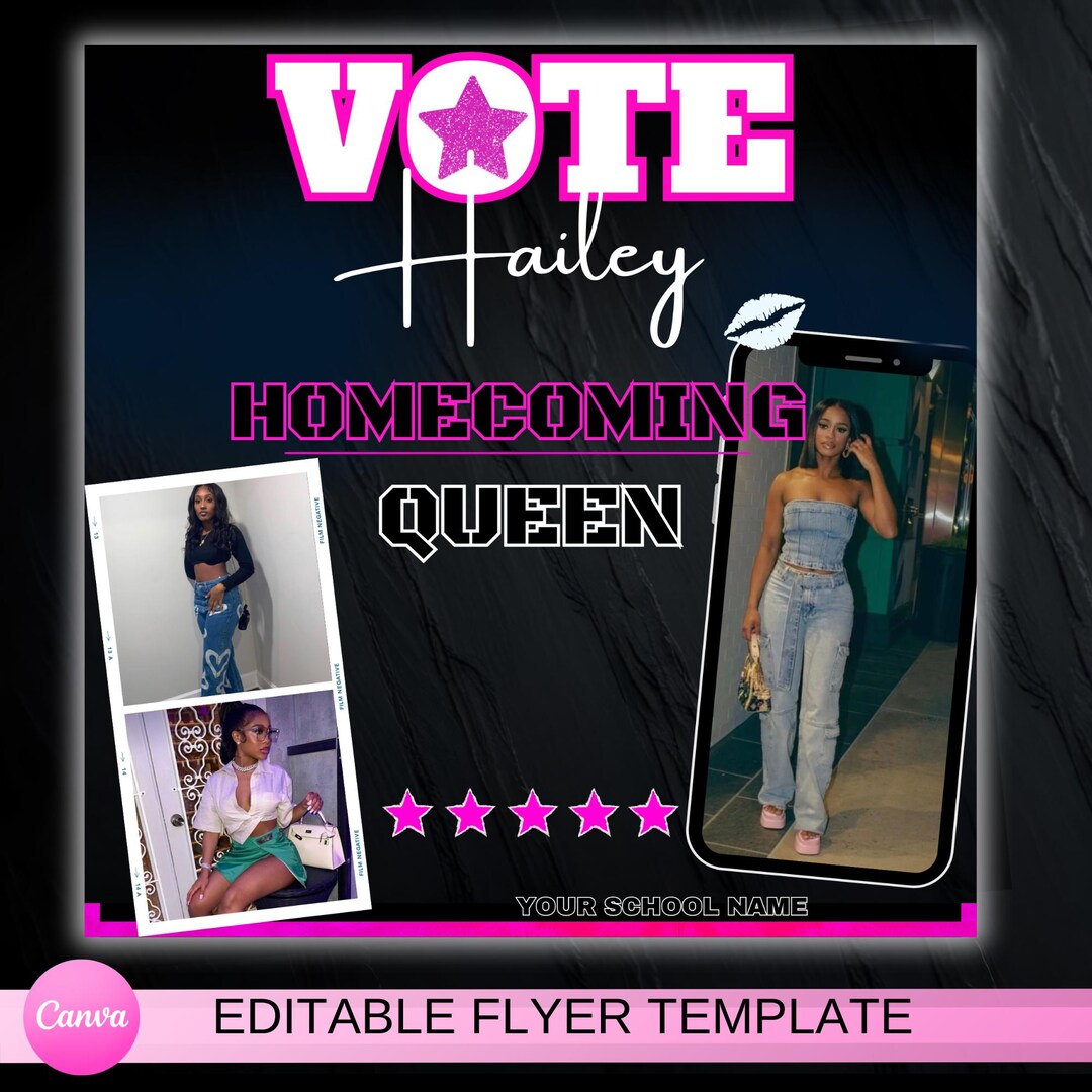 Homecoming Flyer, Prom Flyer, Social Media Flyer, Homecoming Queen ...