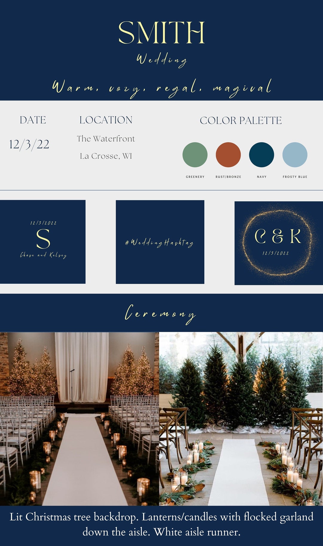 Customizable Wedding Vision Board Template Editable Canva Design for ...
