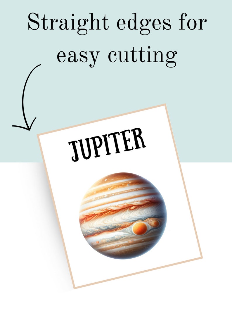 Solar System Flashcards for Kids Educational Space Learning Tool ...