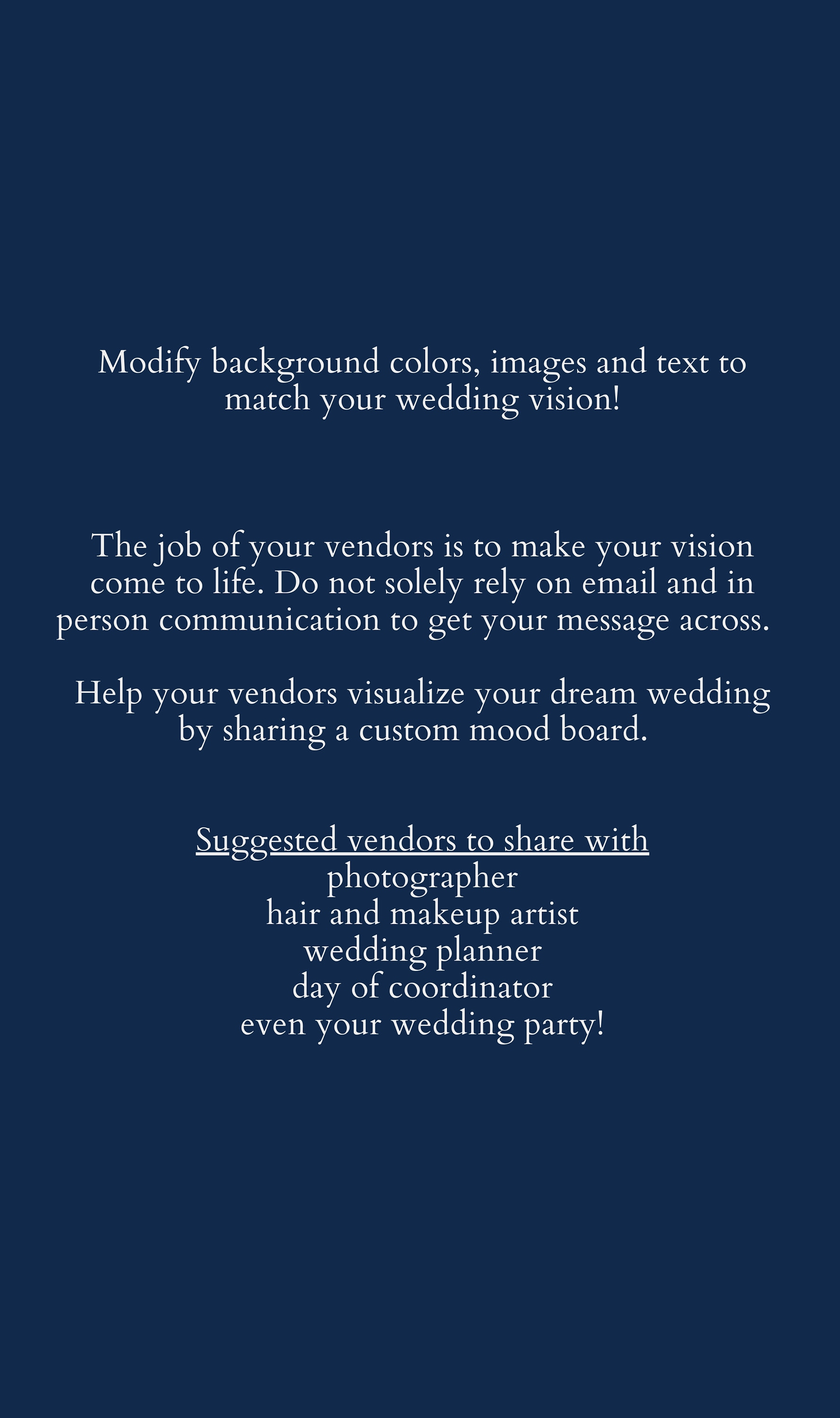 Customizable Wedding Vision Board Template Editable Canva Design for ...