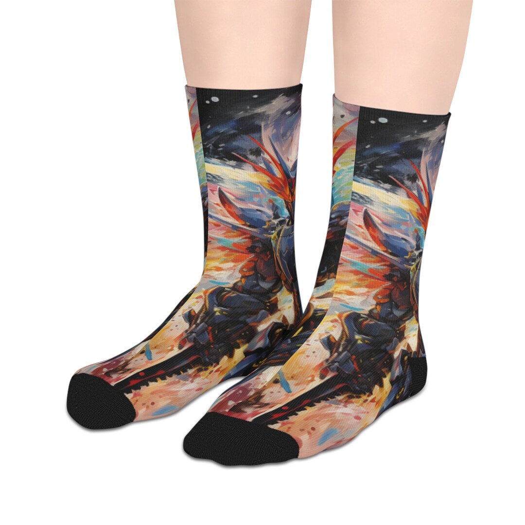 Mid-length Mech Combat Socks - Etsy