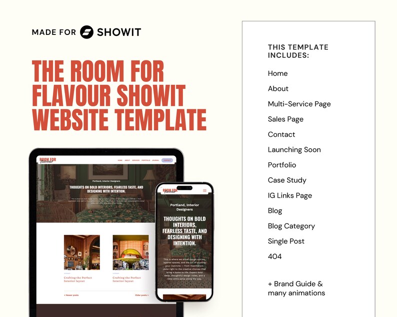 Showit Website Template for Interior Designers, Creatives & Studios ...