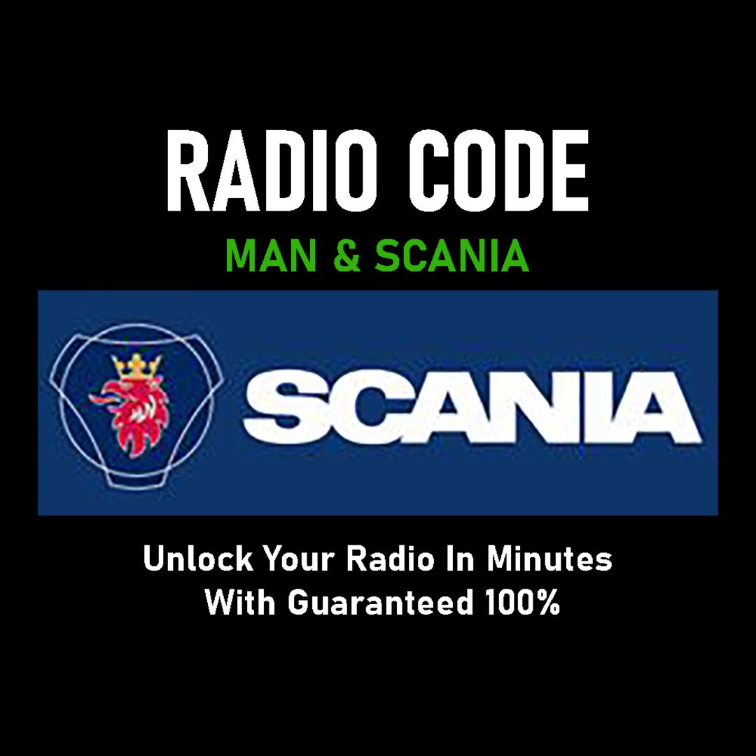 Man & Scania Truck Radio Codes Models Blaupunkt D Bosch Stereo Pincode ...