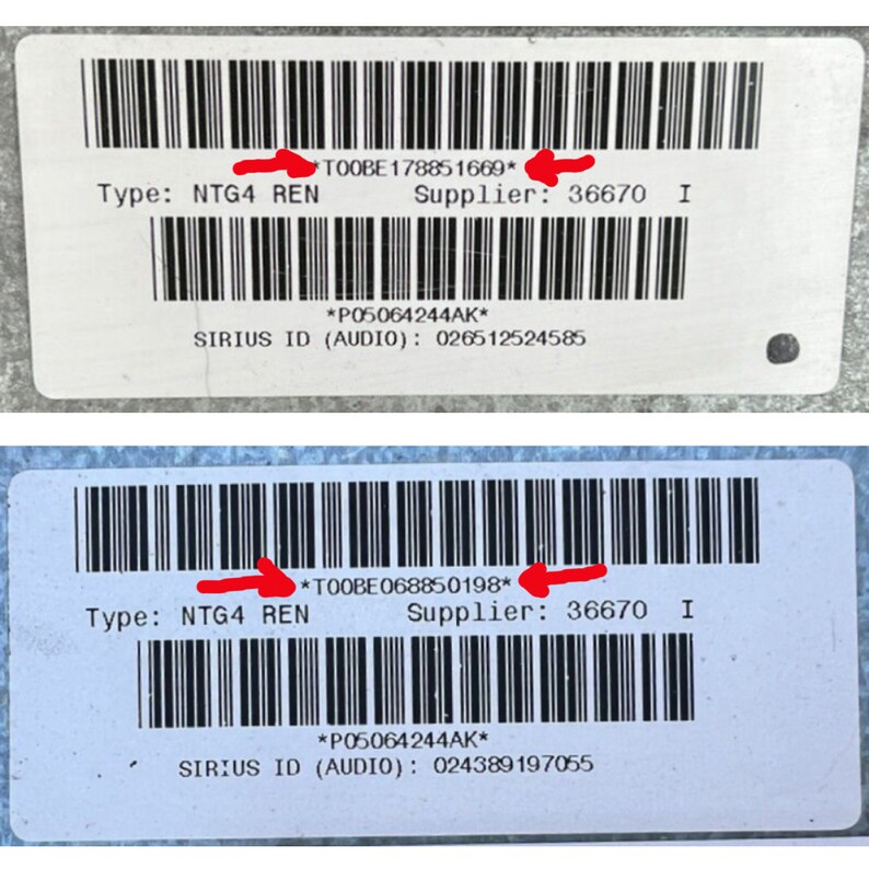 Harman Radio Code T00BE Series FIAT VP4 UCONNECT 6.5 A Alfa Romeo Jeep ...