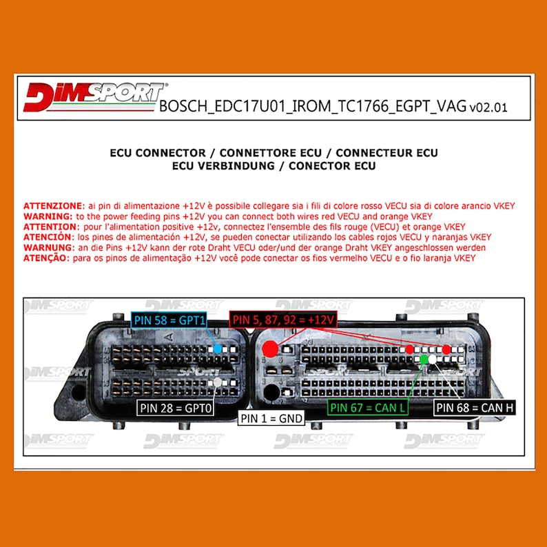 EGPT Pinout Bosch Tool V1.4 Connections to Be Able to Read and Backup ...