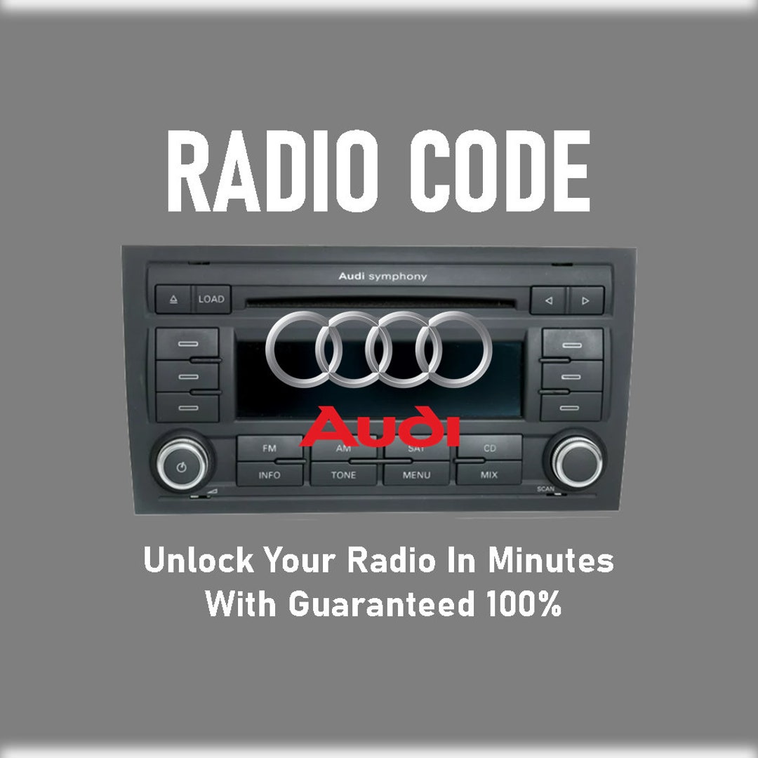 Unlock Radio Codes Audi Stereo Decoding Series Concert III A - Etsy