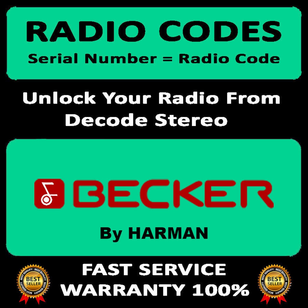 Unlock Becker Radio Codes for Harman Car Radios Fits 18 Mercedes Benz ...