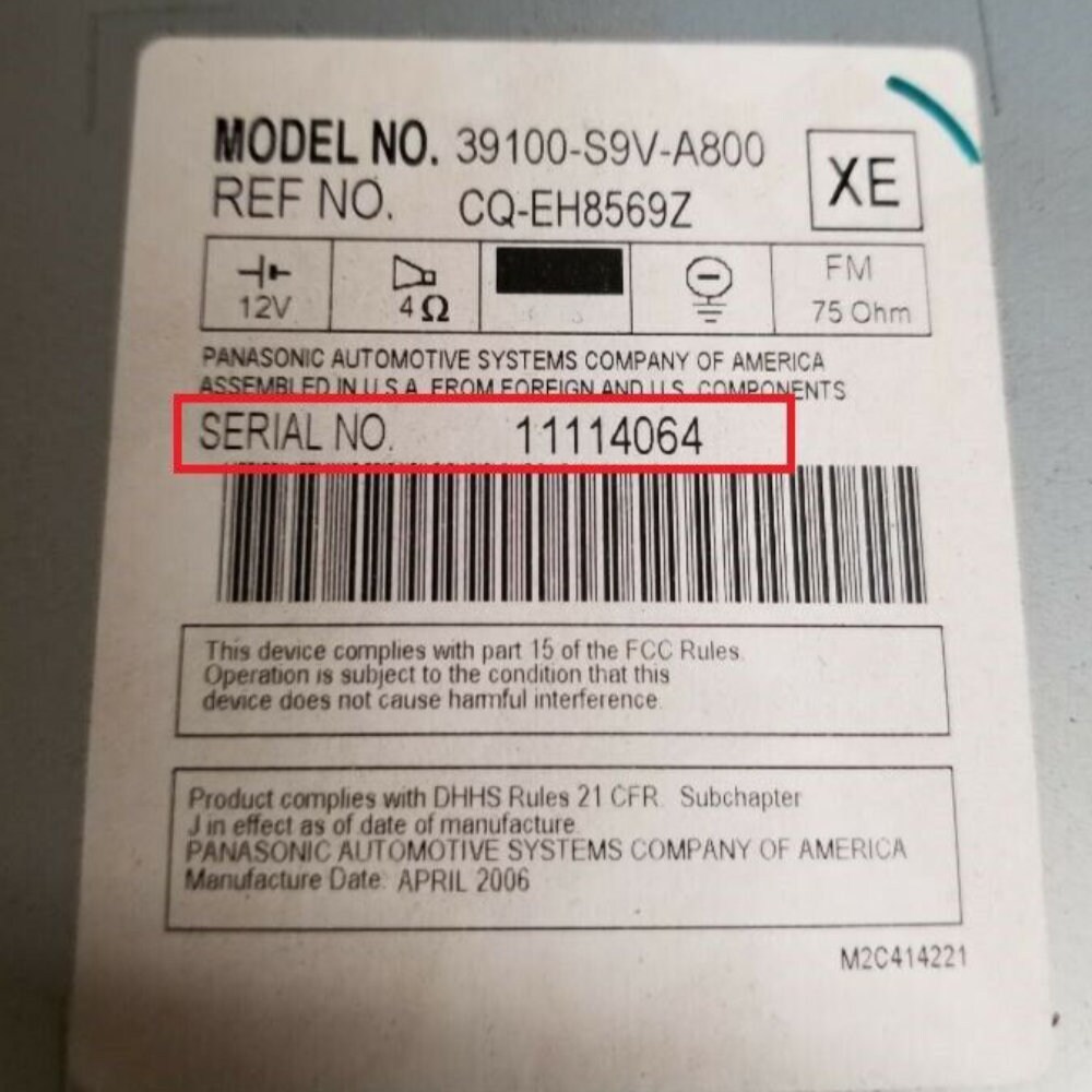 Handa Radio Codes Accord City Civic Cr-v Crx Cr-z Hr-v L Insight Unlock ...