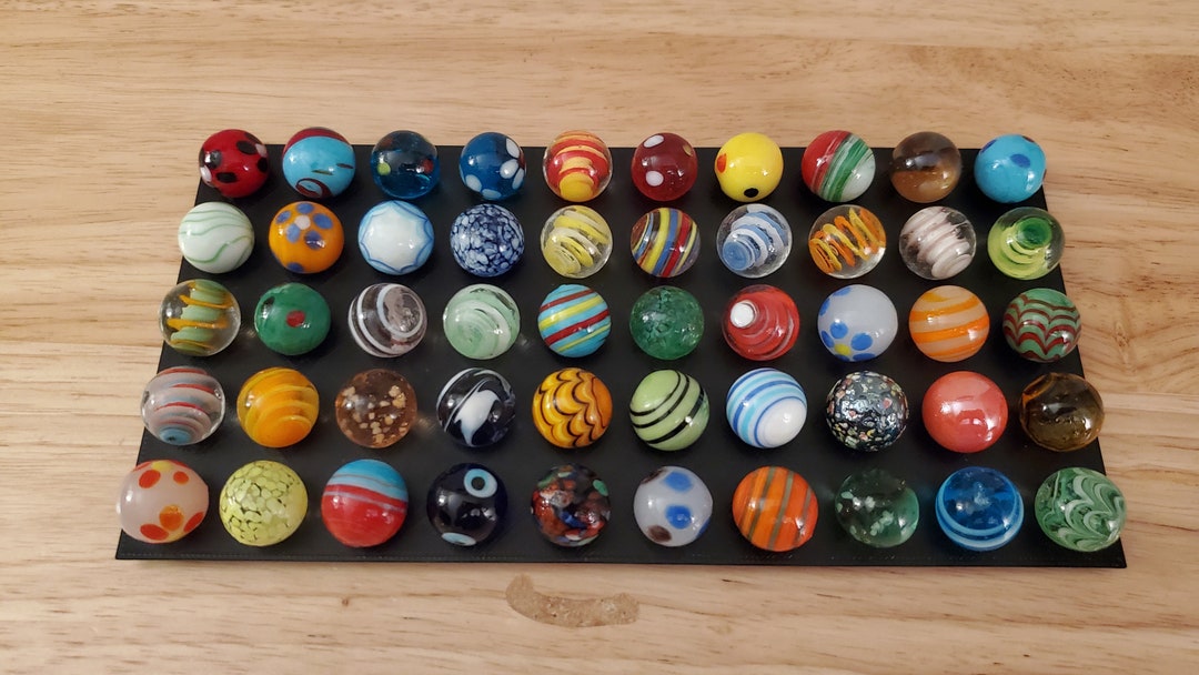 50 Piece Open Side 3/4" Marble Tray / Marble Display (marbles Not ...