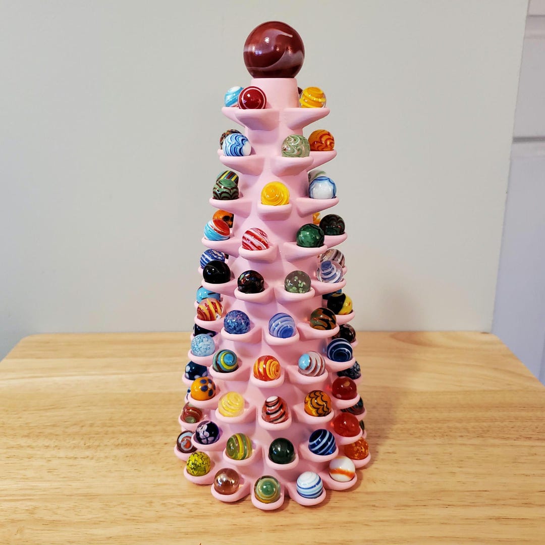 Pink Marble Tree Display for up to 3/4" Marbles (marbles Not Included ...
