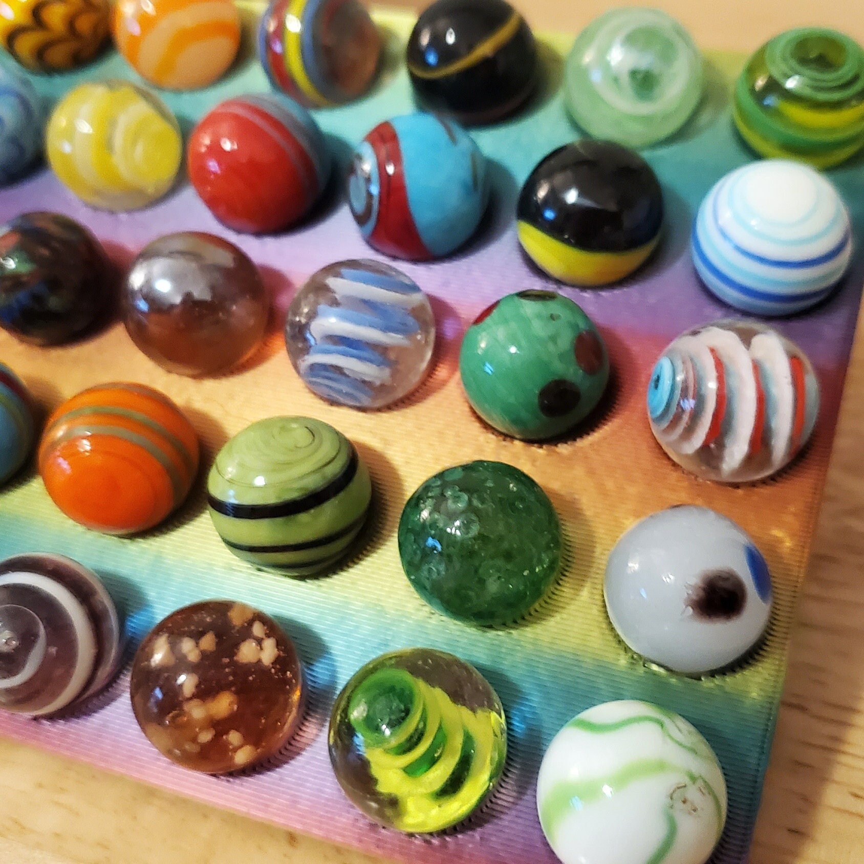 50 Piece 3/4 Marble Riser / Marble Display marbles Not Included and ...