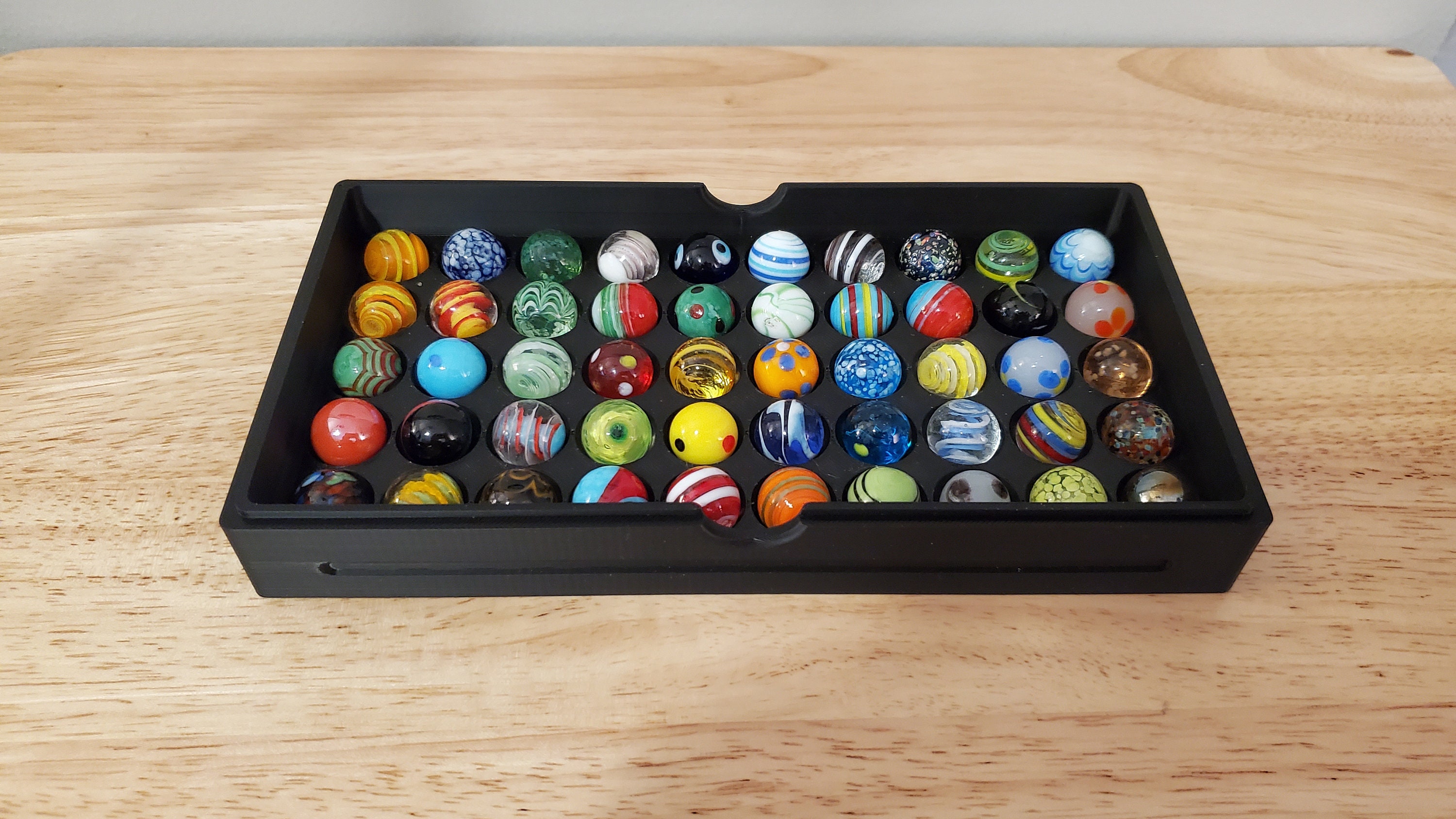 100 Capacity Marble Storage Tray Stack for 3/4” Marbles With Dust Cover ...