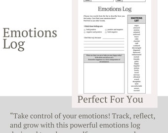 Emotions Log - Etsy