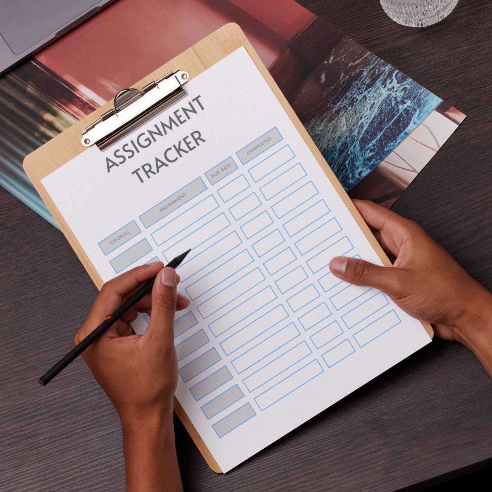 Editable Assignment Tracker, Printable Assignment Planner, Canva ...