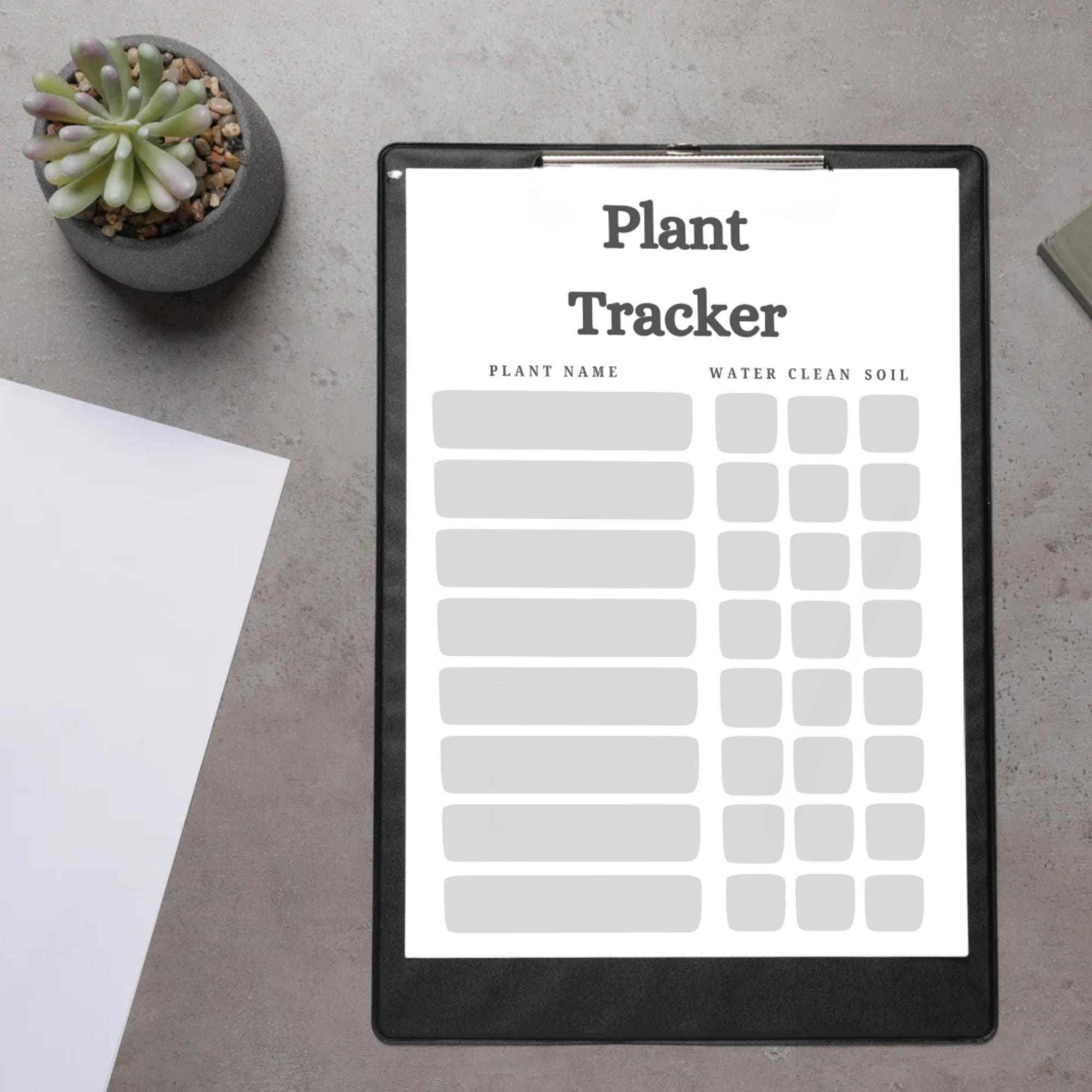 Plant Tracker: Editable PDF for Plant Care (canva Template) - Etsy