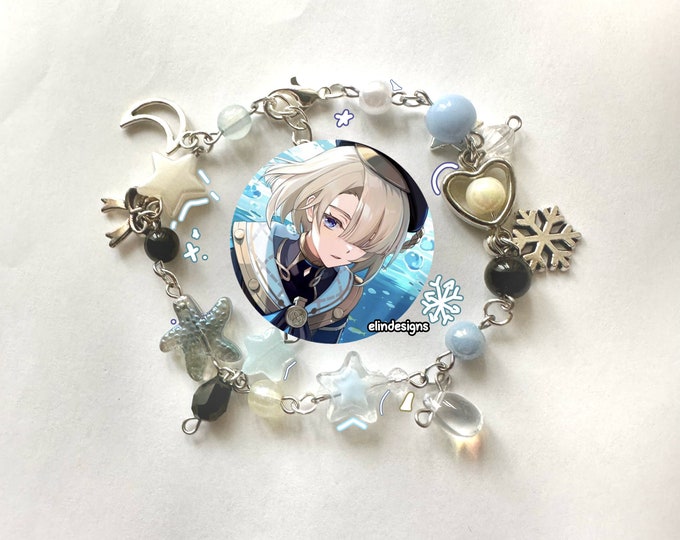 Freminet Genshin Impact Bracelet - Y2k Acubi Cute Blue White Yellow ...