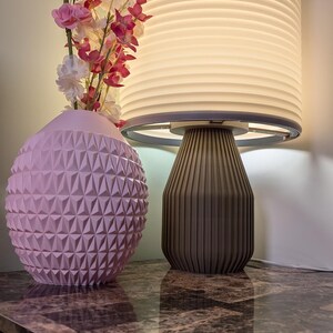 Geometric Textured Vase, Modern Home Decor Accent - Etsy