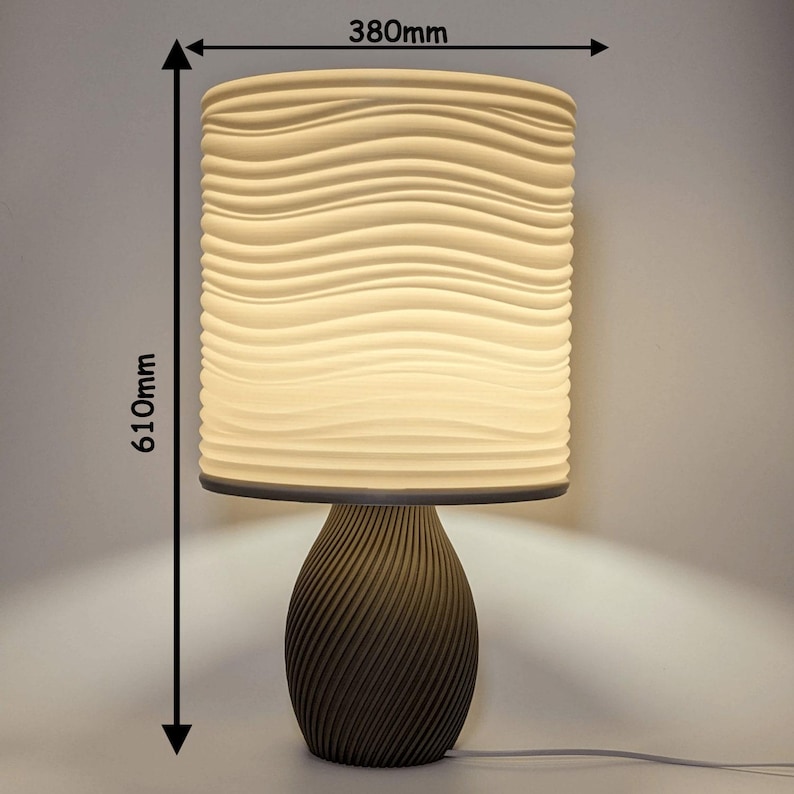 Wavy Night Lamp: Modern Art Design, Home Decor Light - Etsy