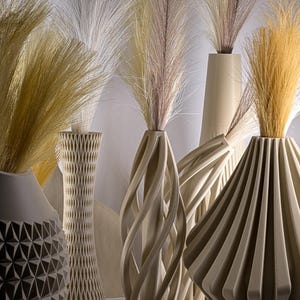 Geometric Textured Vase, Modern Home Decor Accent - Etsy