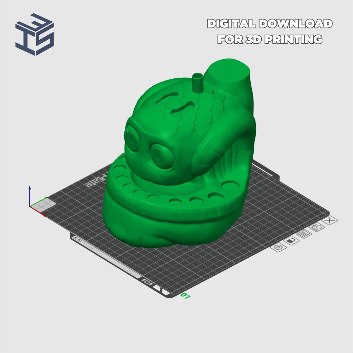 Anglar Fish Lamp 3D Print STL File for Digital Download , 3D Printer ...