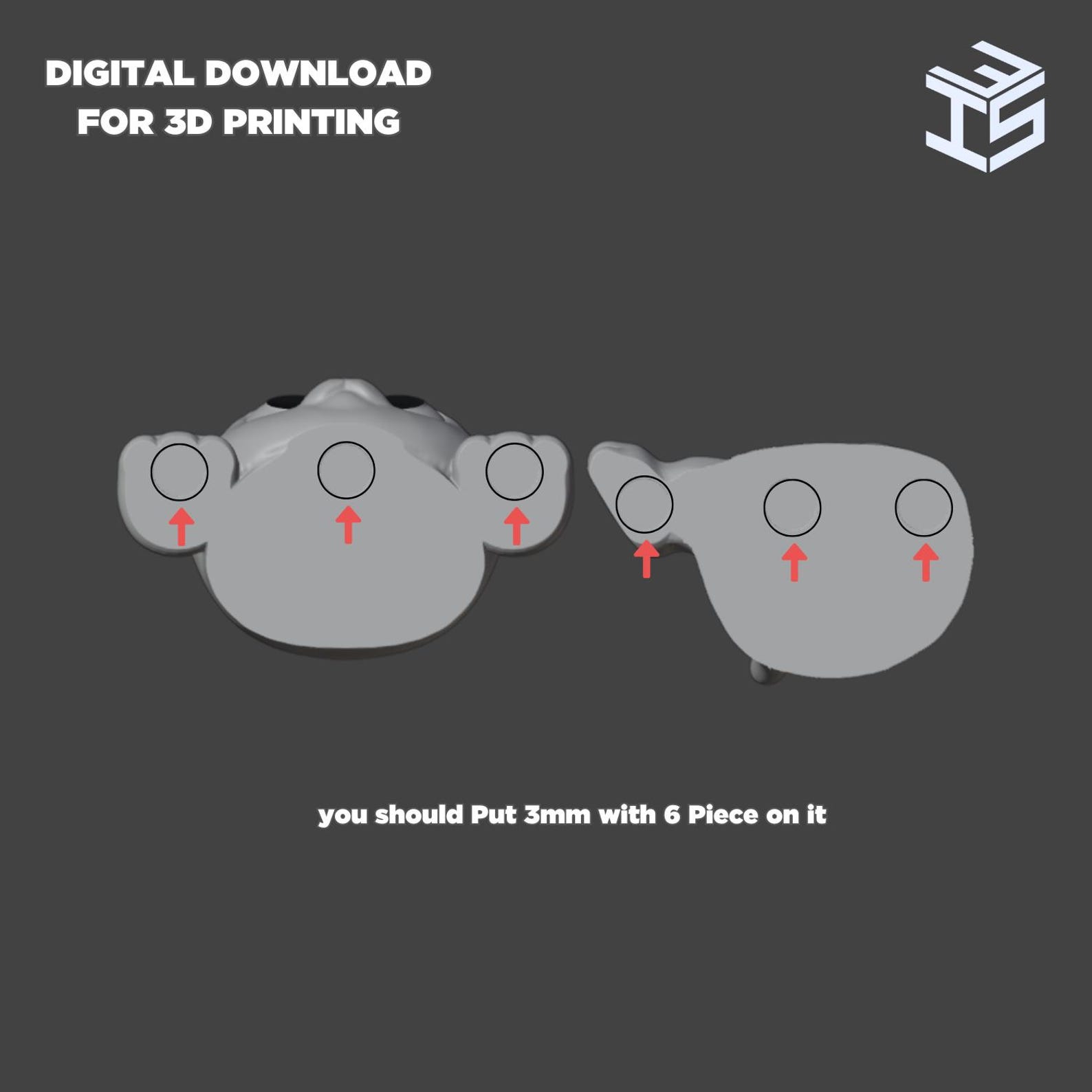 Magnet Cat 3D Print STL File Digital Download , 3D Printer File, File ...