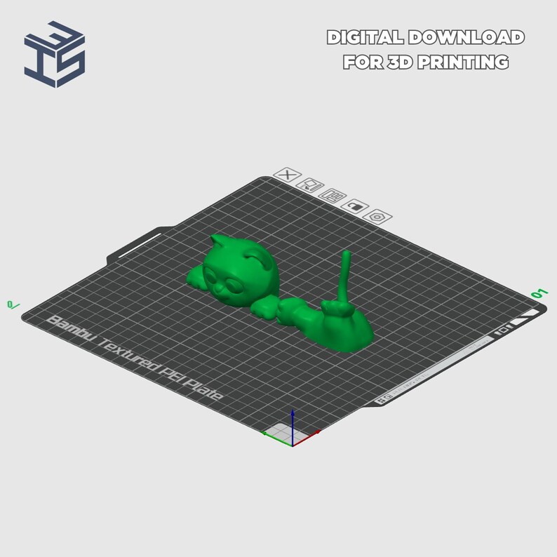 Magnet Cat 3D Print STL File Digital Download , 3D Printer File, File ...