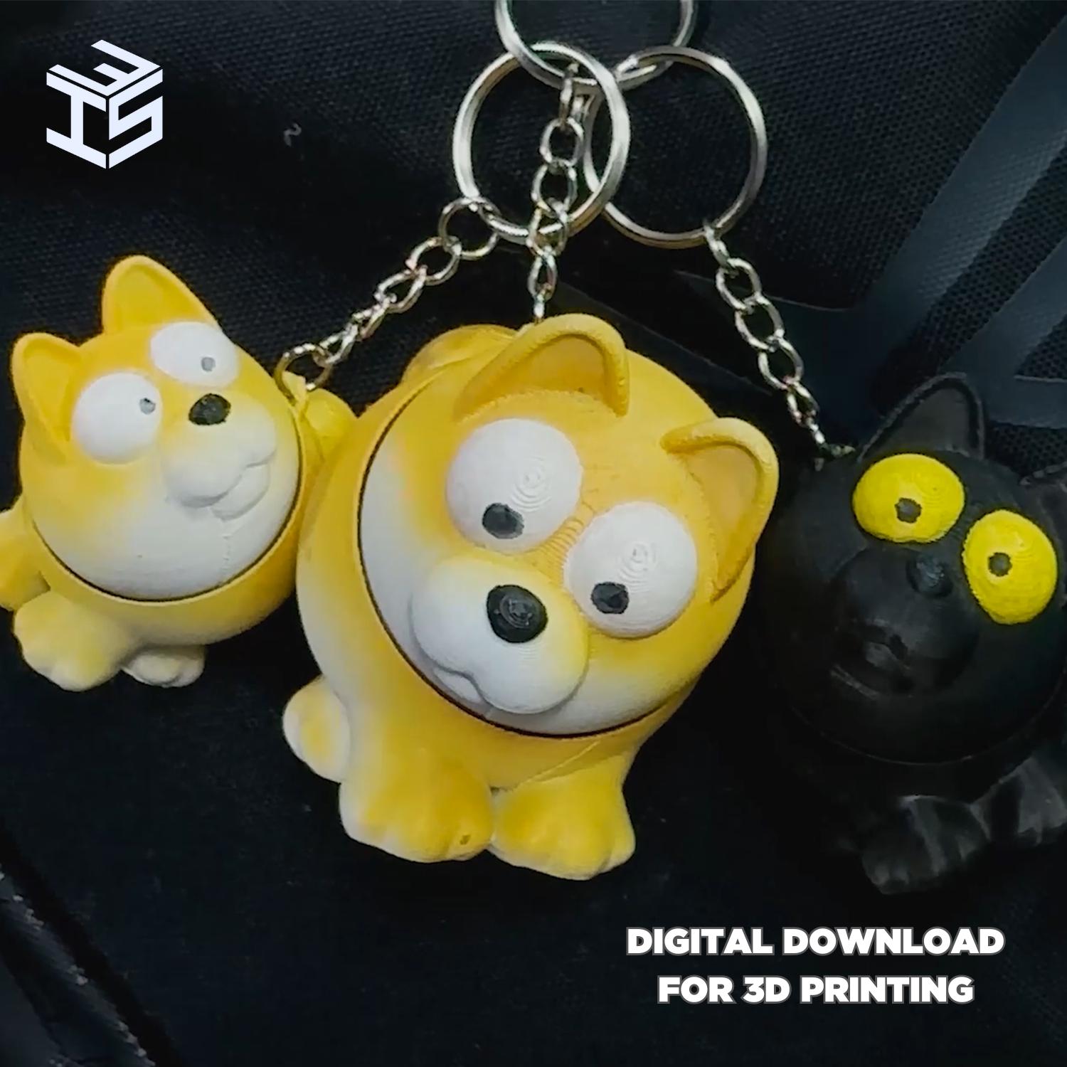 Dog Keychain 3D Print STL File Digital Download , 3D Printer File, File ...