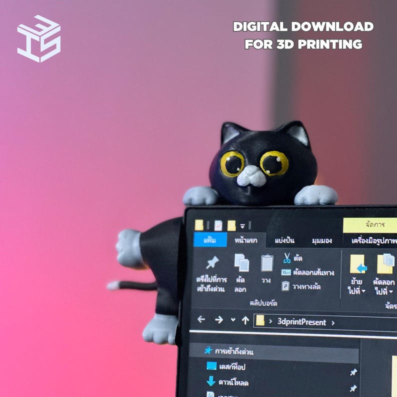 Magnet Cat 3D Print STL File Digital Download , 3D Printer File, File ...