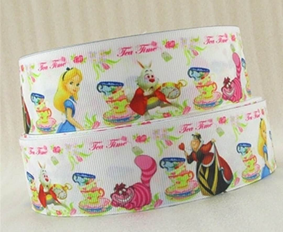 Disney Alice in Wonderland Ribbon 1.5 High Quality Grosgrain Ribbon by ...