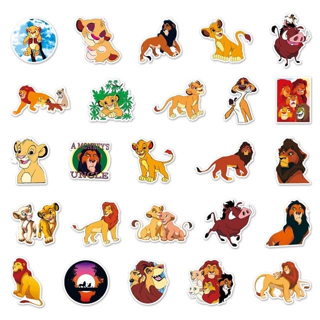 Disney Lion King Stickers Pack Rescue Rangers Water - Etsy