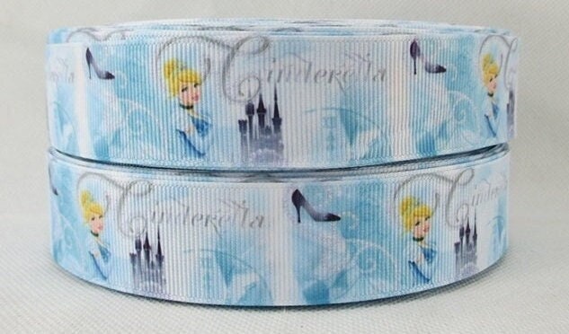 Disney Cinderella Ribbon 1 High Quality Grosgrain Ribbon by the Yard ...