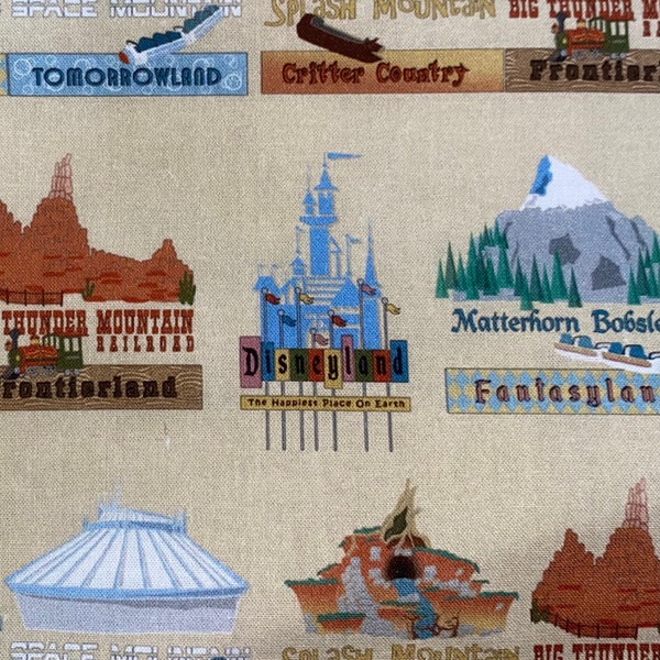 Disneyland Fabric - Etsy