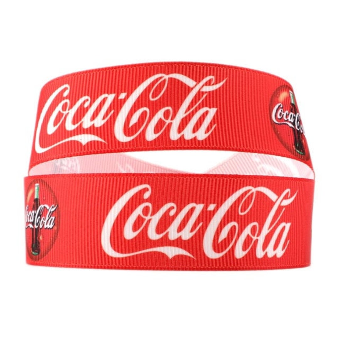 Coke Ribbon 1, 1.5, and 2 High Quality Grosgrain Ribbon by the Yard ...