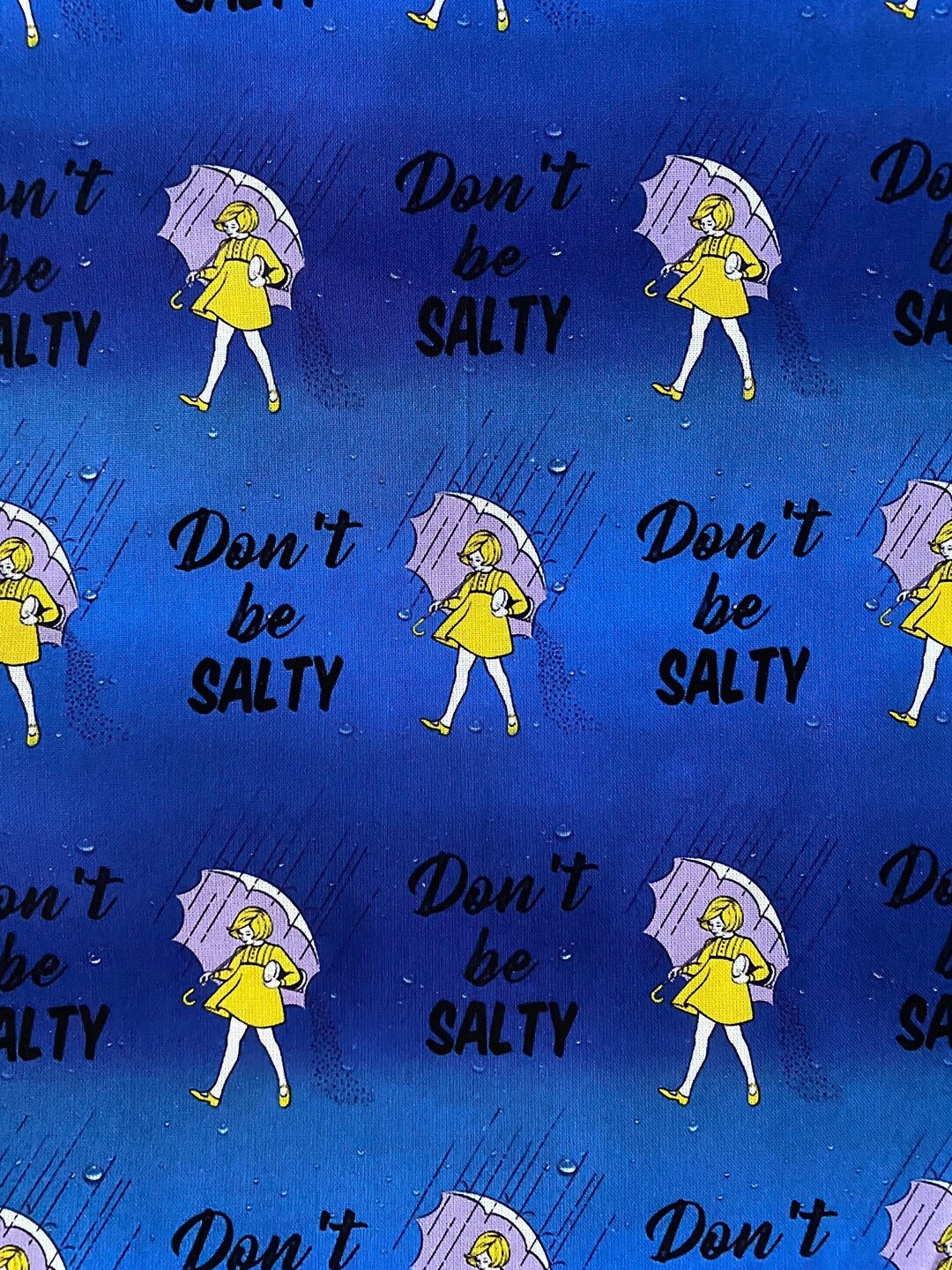 Dont Be Salty Fabric 100% Cotton Fabric Fat Quarter Tumbler - Etsy