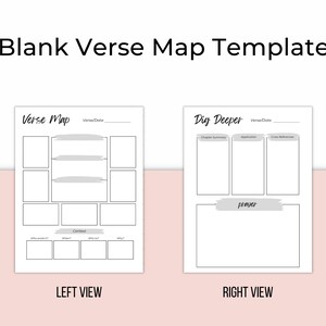 Verse Mapping Journal Printable I Bible Mapping Planner Printable I ...