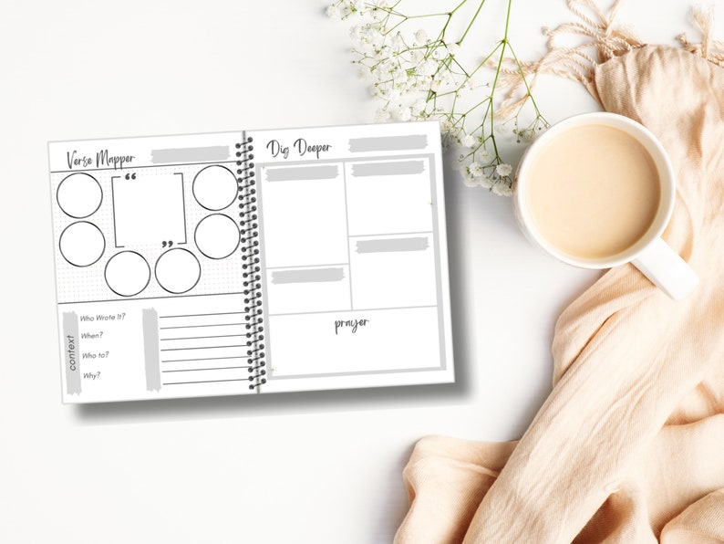 Verse Mapping Journal, Verse Map, Prayer Journal, Devotional Planner ...