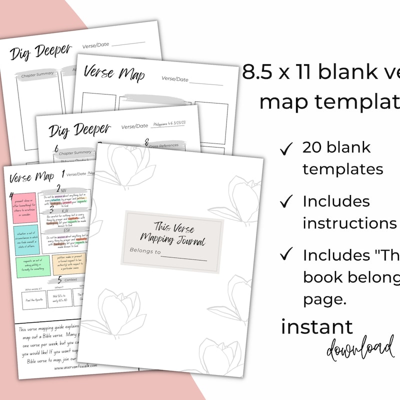 Verse Mapping James Methods - Etsy