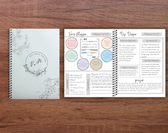 Scripture Mapping Journal Bible Verse Mapping Christian Journal for Bible Study Moss Green Color ...