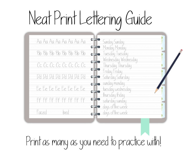 Calligraphy Practice Sheets Neat Print Handwriting Practice Sheet ...