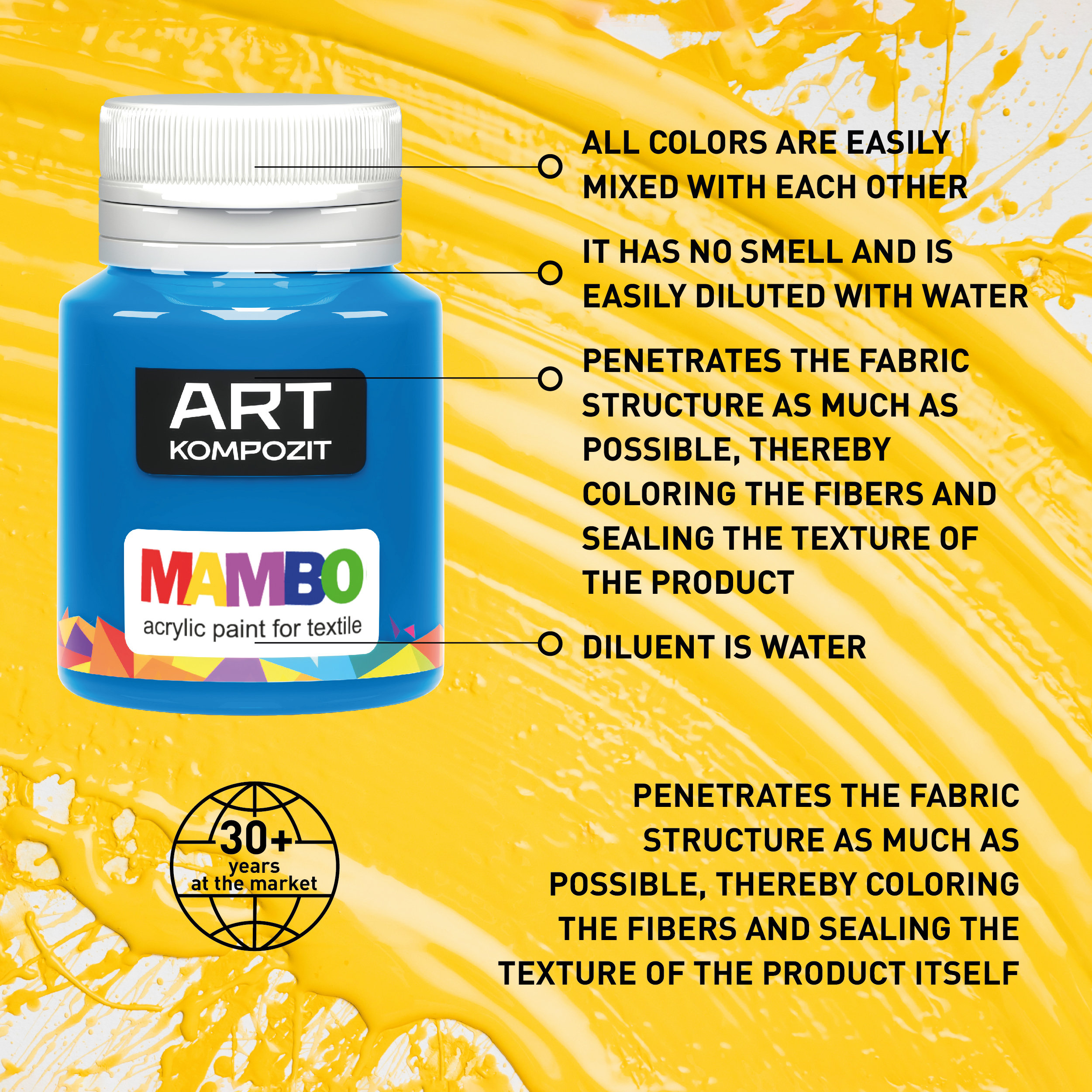 Acrylic Fabric Paint Set - 9 X 20ml 0.67 Fl Oz - Perfect for Clothes ...