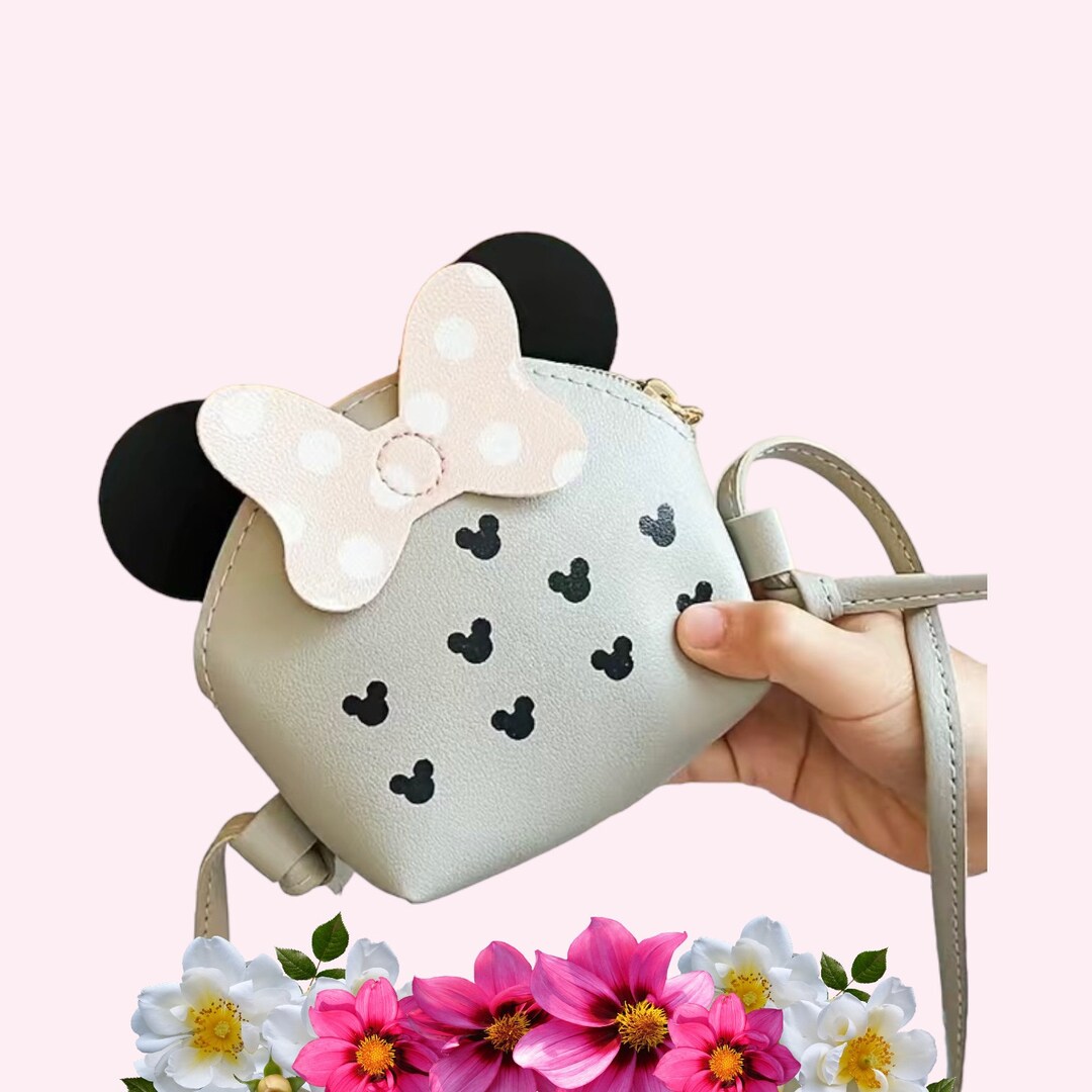 Purse Little Minnie Mouse, Ear Bow Crossbody Purse, Toddler Girl Casual ...
