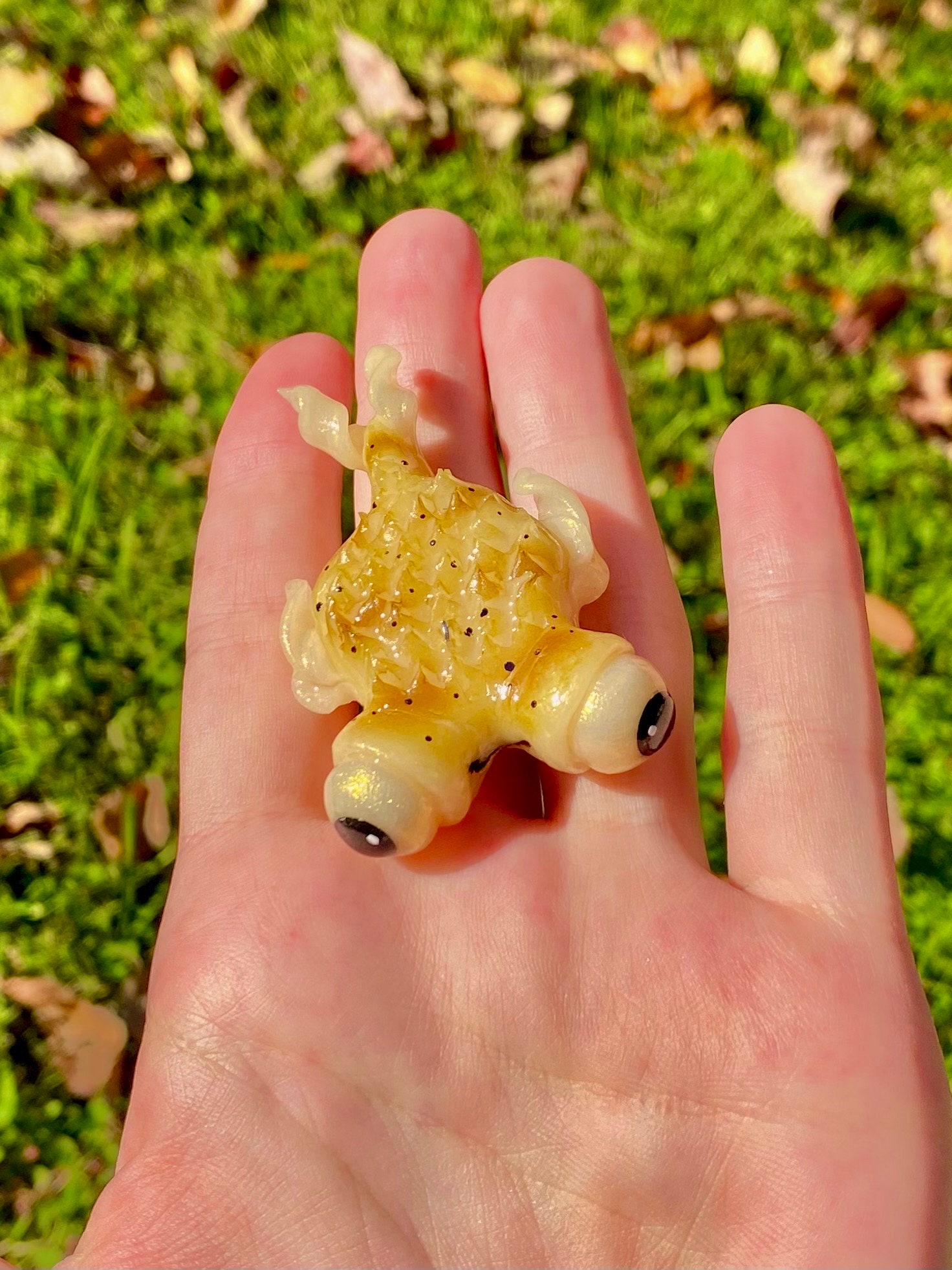 Puffy the Pufferfish Polymer Clay Desk Figurine, Pufferfish Keychain ...
